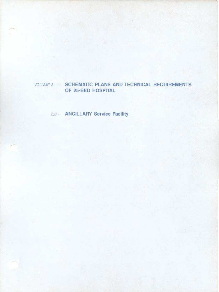 Volume 33 Ancillary Service Facility | PDF