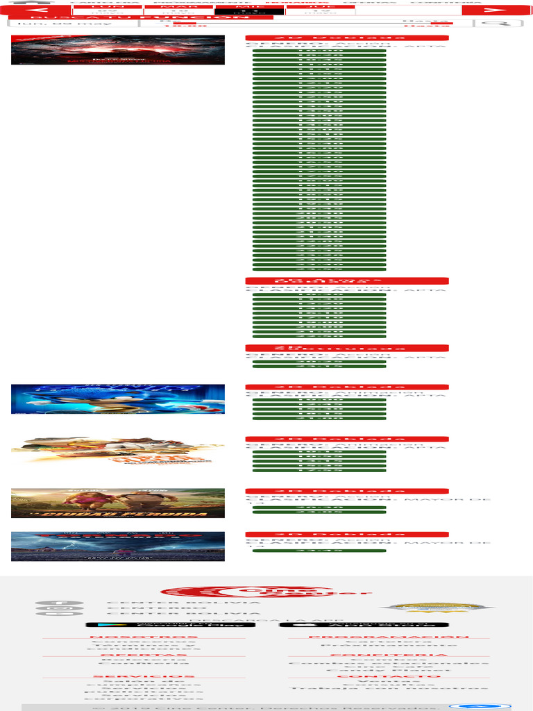 Cine Center Bolivia | PDF