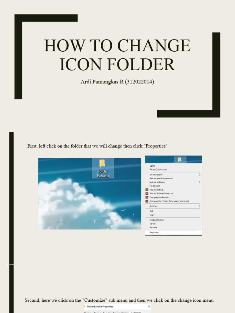 How To Change Icon Folder | PDF