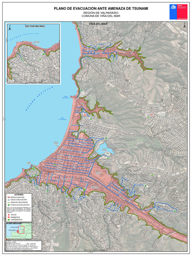 VIÑA DEL MAR Tsunami Evacuacion | PDF