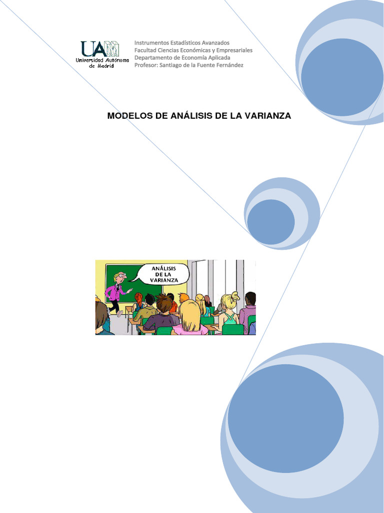 Analisis Varianza | PDF | Análisis de variación | Media