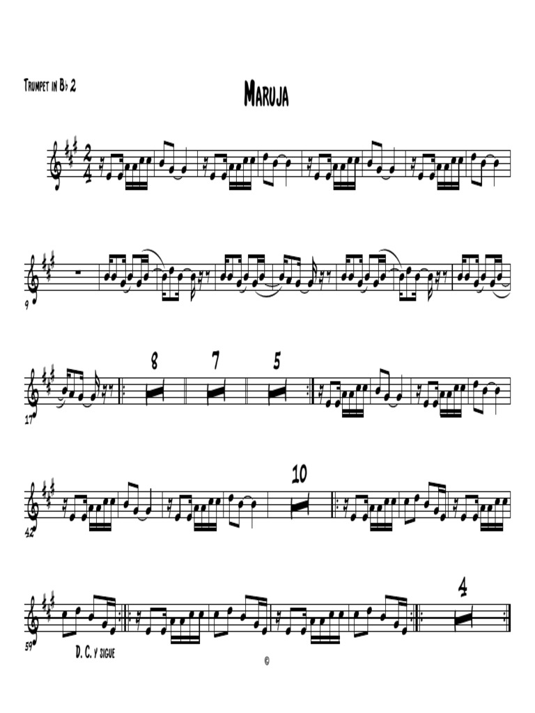 Maruja - Trumpet in BB 2 | PDF