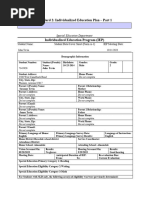Parent IEP Input Form | PDF