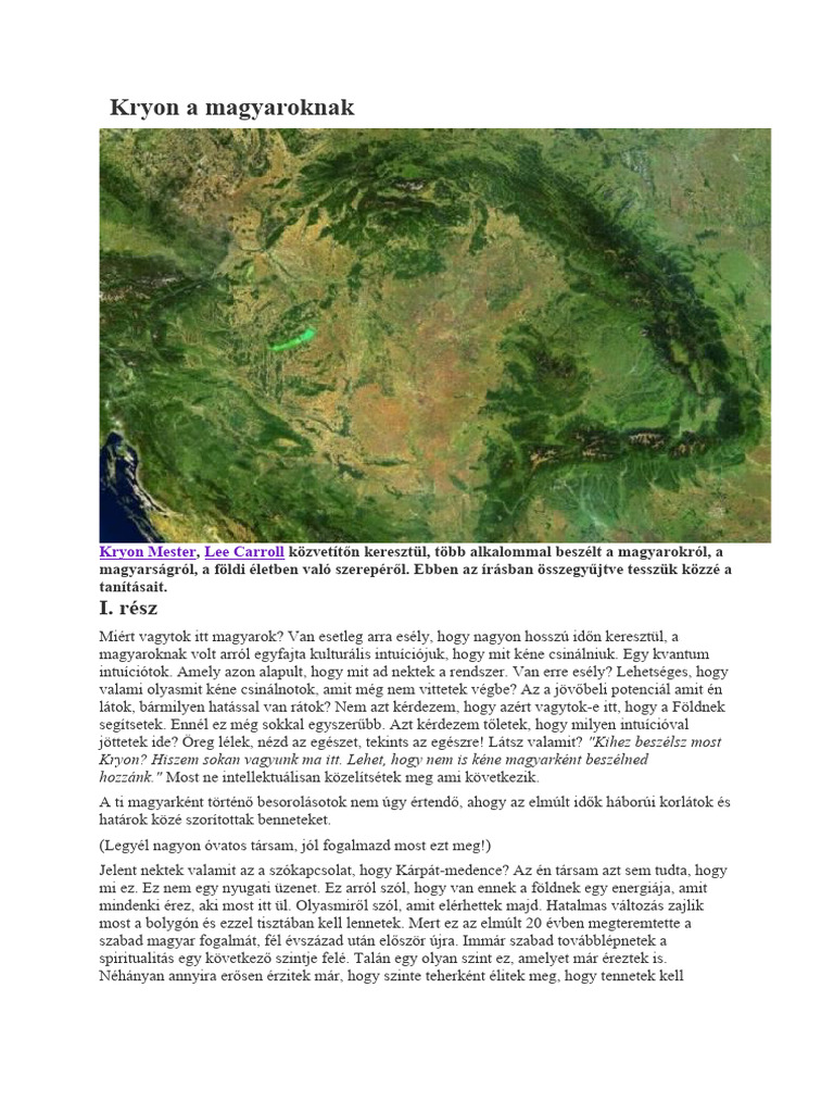 Kryon - A Magyaroknak | PDF