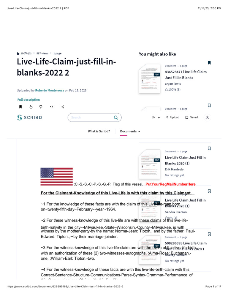 Live Life Claim Just Fill in Blanks 2022 2 - PDF | Download Free PDF ...