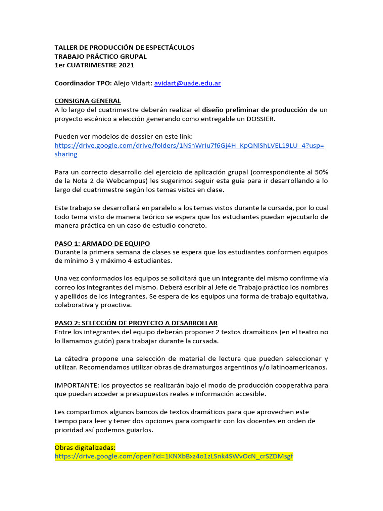 Consigna TPO 2023 | PDF | Presupuesto