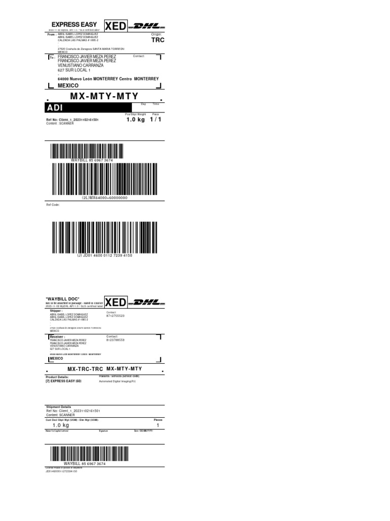 Mx-Mty-Mty: Express Easy TRC | PDF