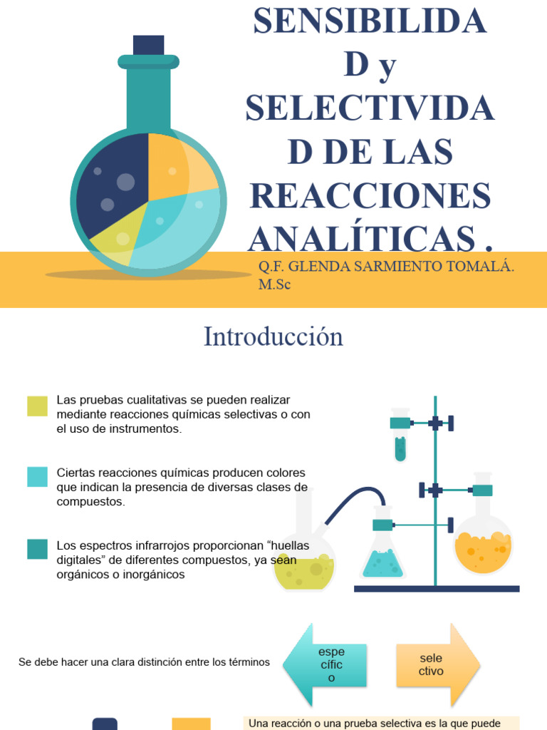 Unidad I. 1.3. Sensibilidad y Selectividad de Las Reacciones Químicas | PDF | Precipitación ...