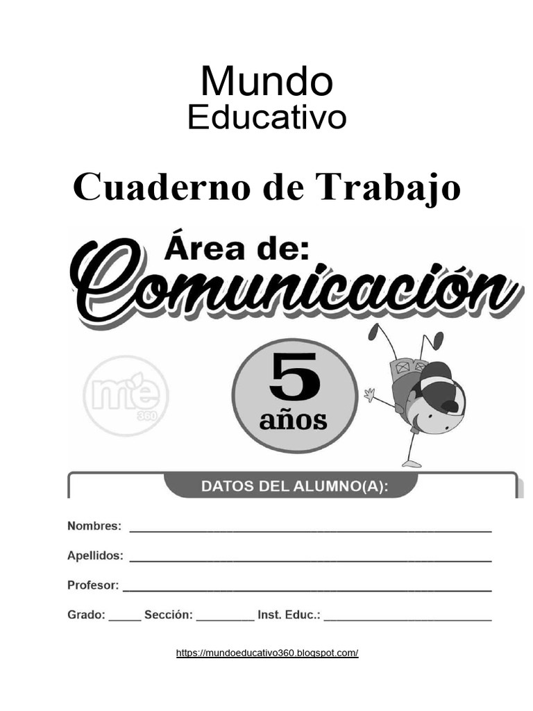 Comunicacion de Inicial 5años Me360 | PDF