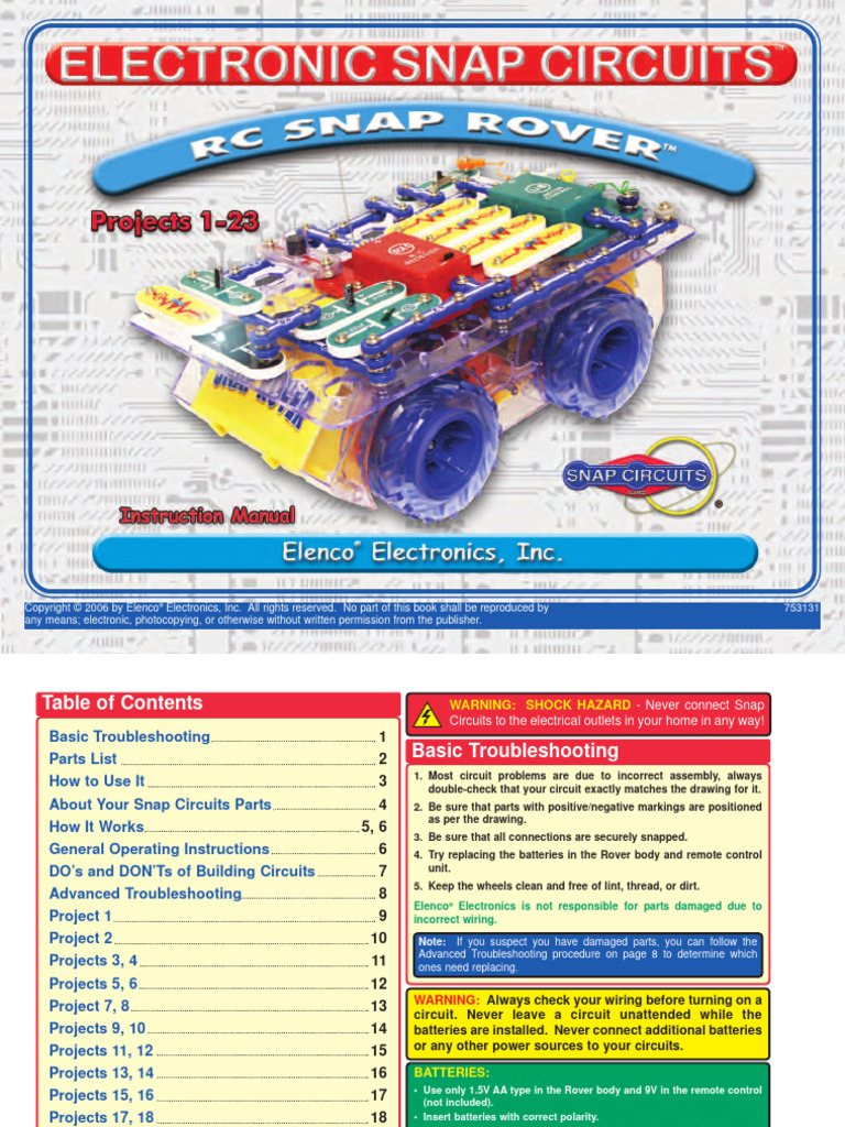 Snap Circuits Rover | PDF | Radio | Electrical Network