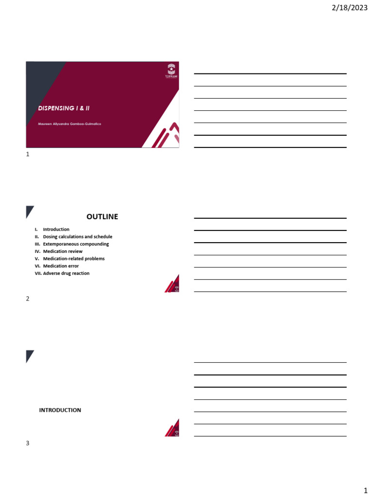 Guidelines for Prescription Dispensing | PDF | Medical Prescription ...