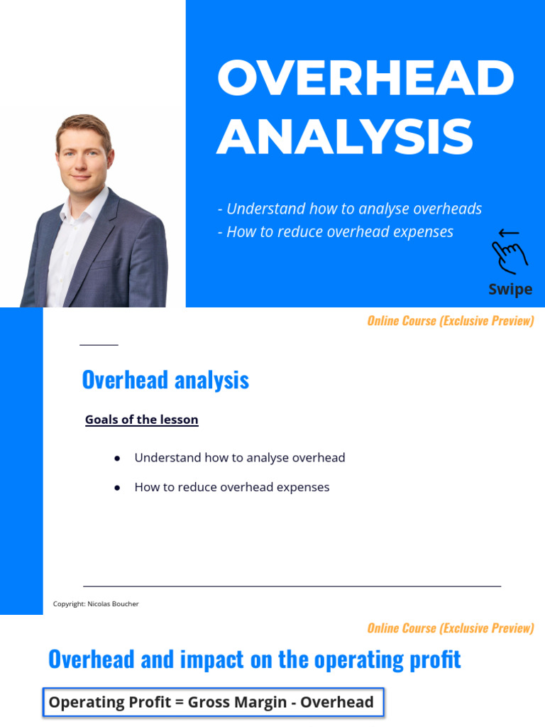 Overhead Analysis: - Understand How To Analyse Overheads - How To ...