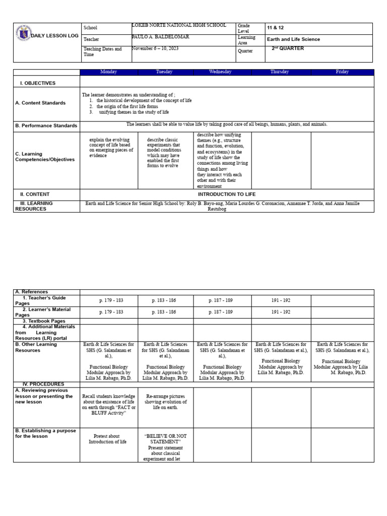Introduction To Life Science | PDF | Reproduction | Learning