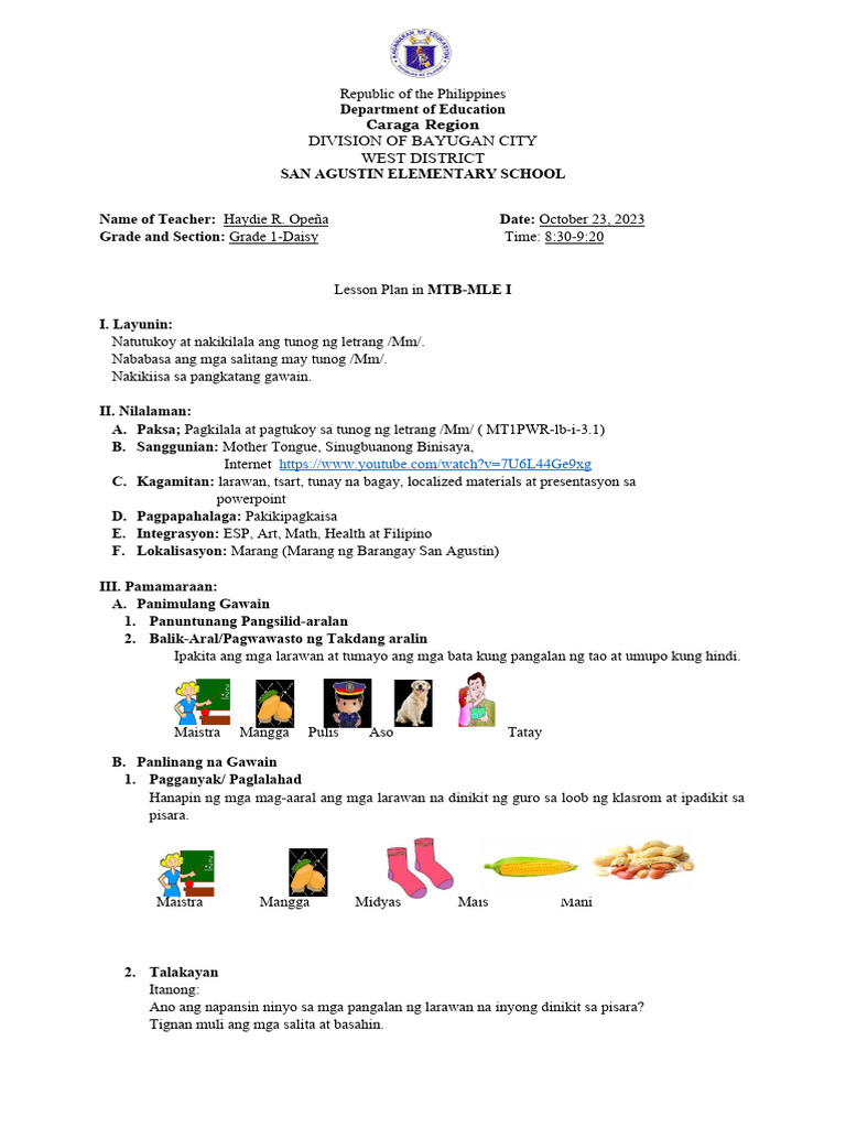 DLP-COT MTB1 - Titik MM | PDF