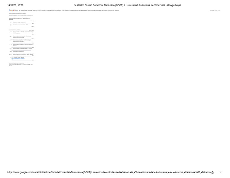 De Centro Ciudad Comercial Tamanaco (CCCT) A Universidad Audiovisual de ...