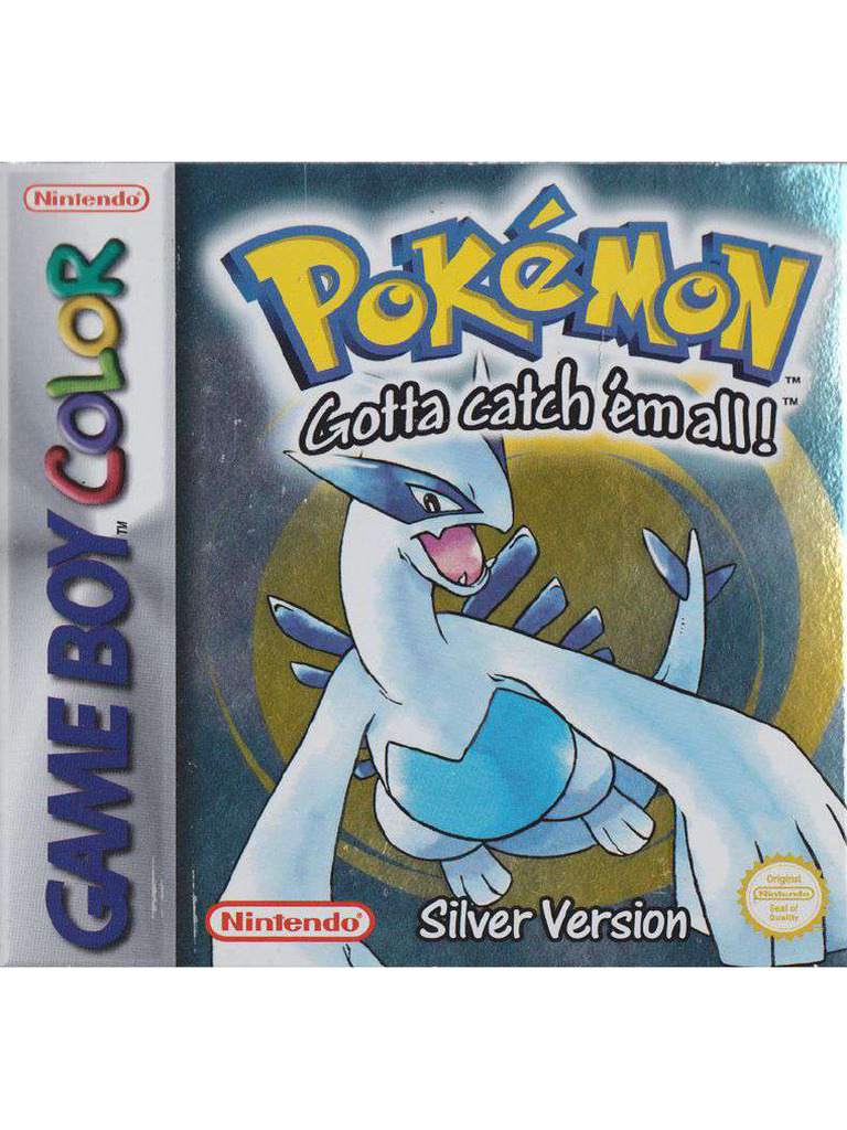 Pokemon Silver Version Game Boy Color Front Cover | PDF
