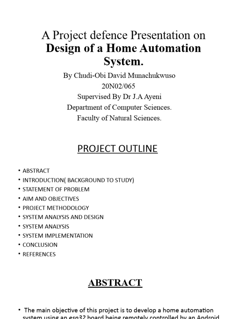 MY Project Presentation | PDF | Automation | Arduino
