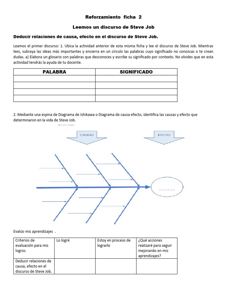 Reforzamiento Ficha 2 | PDF