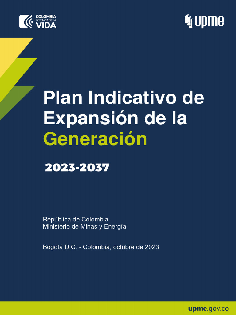 Plan de Expansion Generacion 2023-2037 A Comentarios | PDF | Energía renovable | Subasta