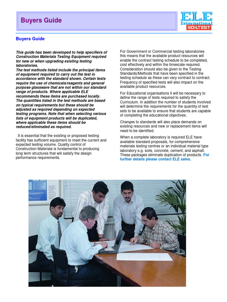 ELE - Product Selection Guide ASTM AASHTO | Download Free PDF ...