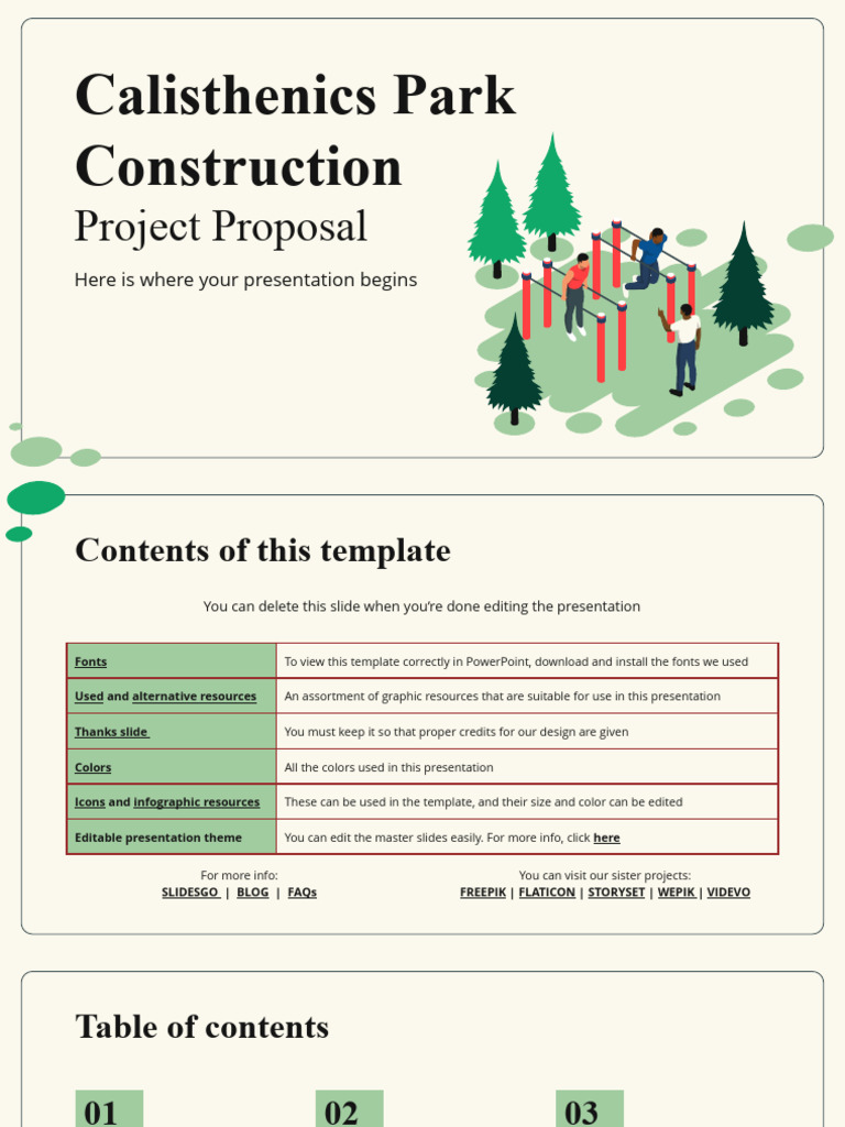 Calisthenics Park Project Proposal | PDF | Customer Relationship ...