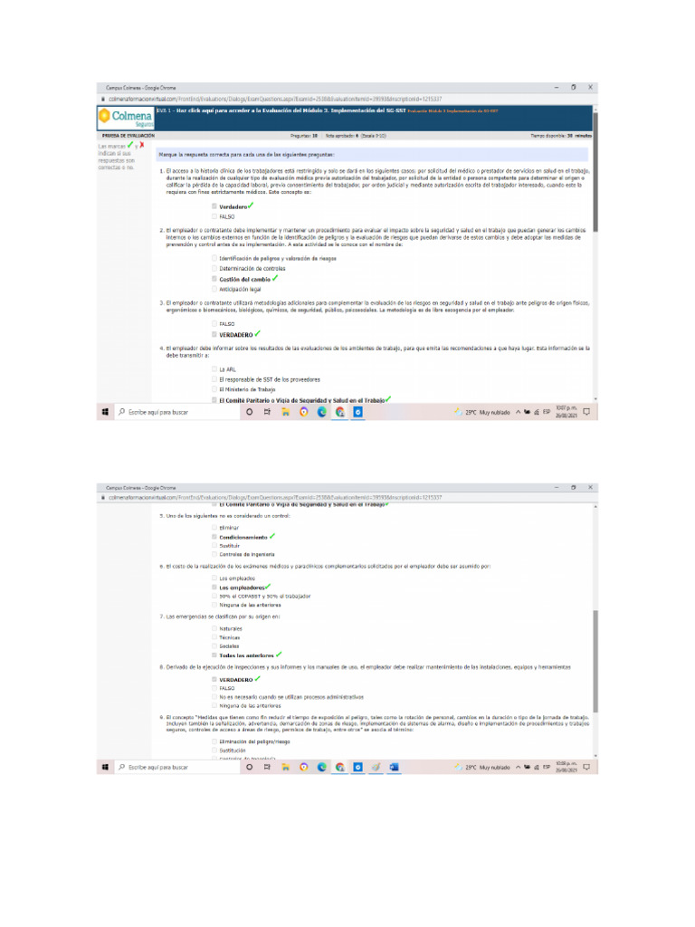Respuestas A La Evaluacion Modulo 3 | PDF