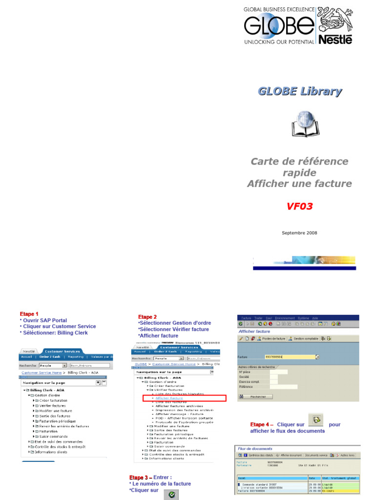 QRC - ESCS - 220 - VF03 - Afficher Une Facture | PDF