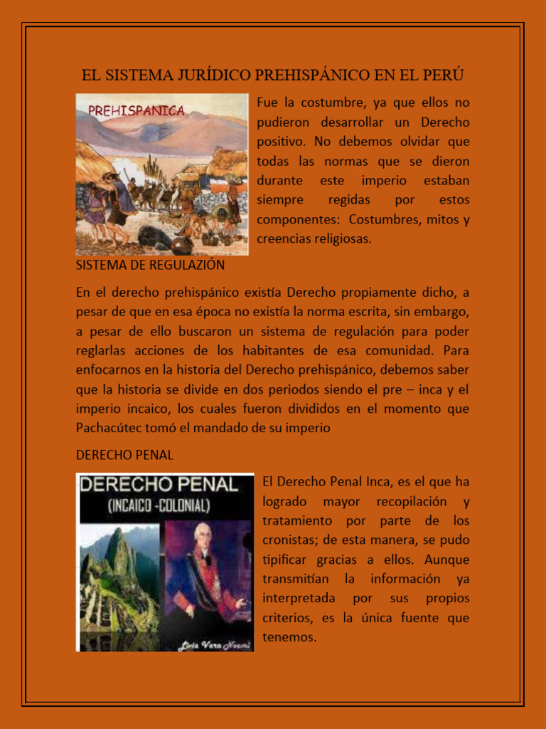 semana 12 hisotia de derecho prehispanico del peru | PDF | Imperio Inca | Derecho penal