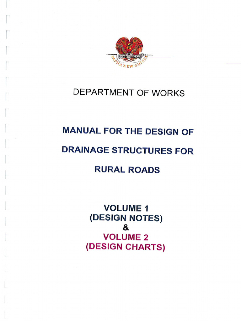 DOW - Manual For The Design of Drainage Structures For Rural Roads | PDF