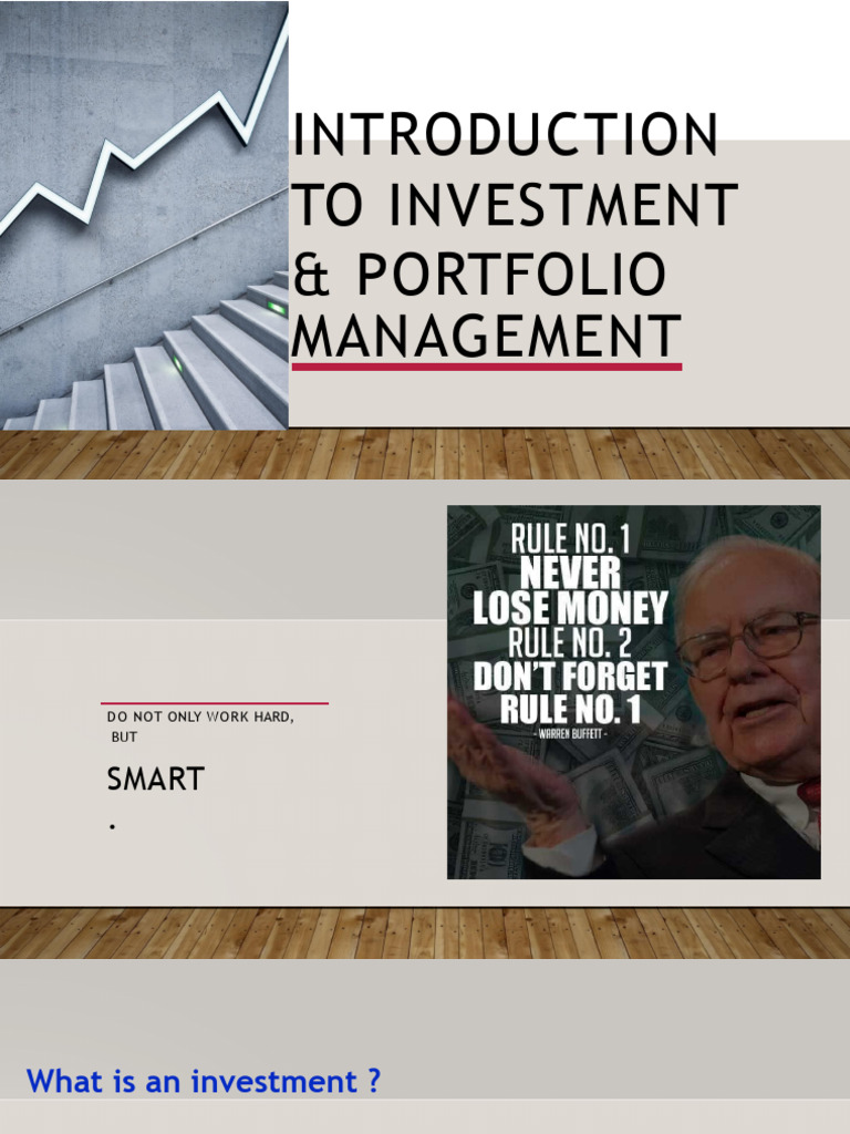 Q Introduction To Portfolio Management | PDF | Investing | Investment ...