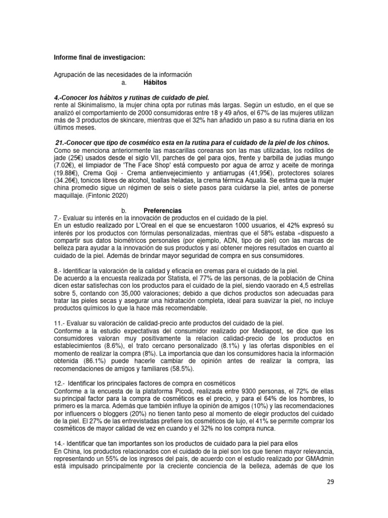 Mercadotecnia Proyecto Crema-29 | Descargar gratis PDF | Productos cosméticos