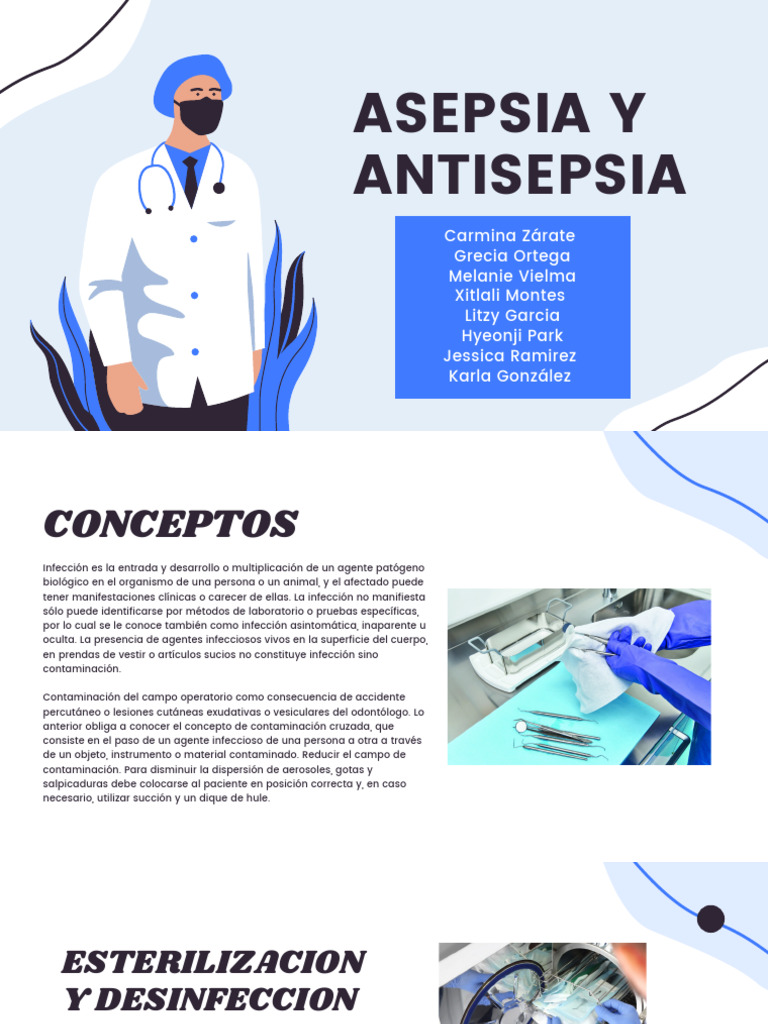Asepsia y Antisepsia | PDF | Infección | Esterilización (Microbiología)