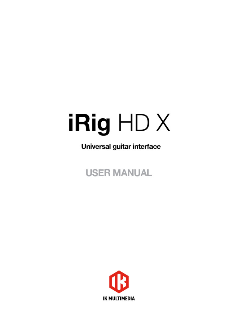 Irig HD X Manual | PDF | Headphones | Sampling (Signal Processing)