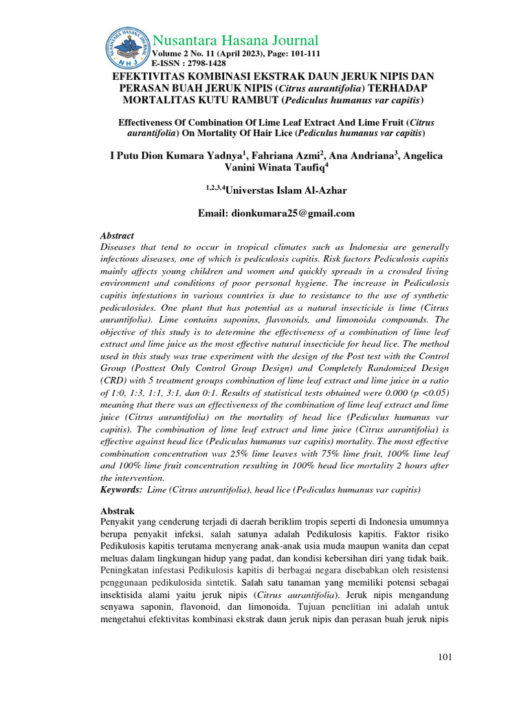 I Putu Dion Kumara Yadnya 101 111 | PDF | Wellness