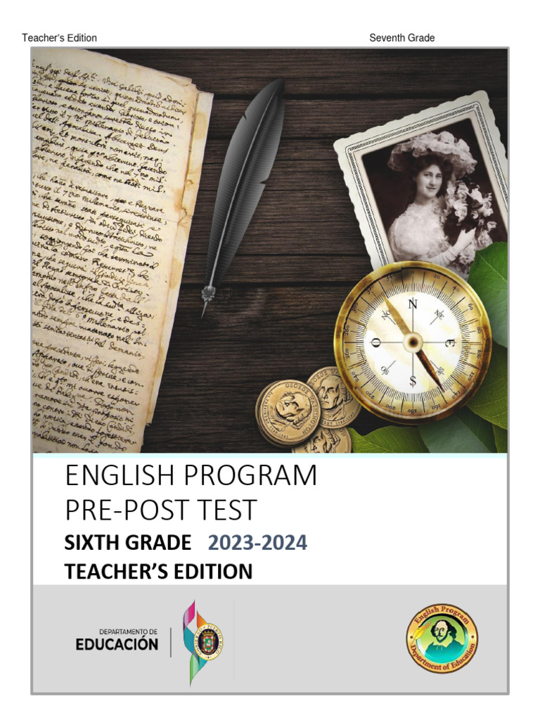 7th Grade Pre-Post 2023-2024 Teacher Edition 2 | PDF | Poetry ...