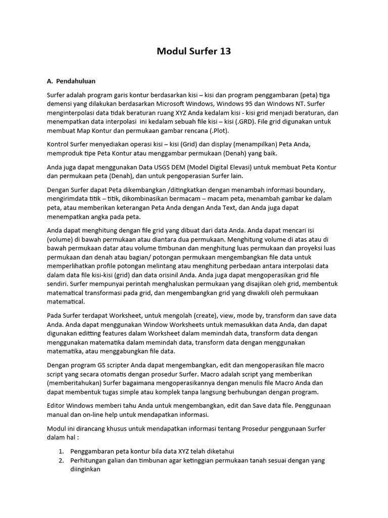 Modul Surfer | PDF