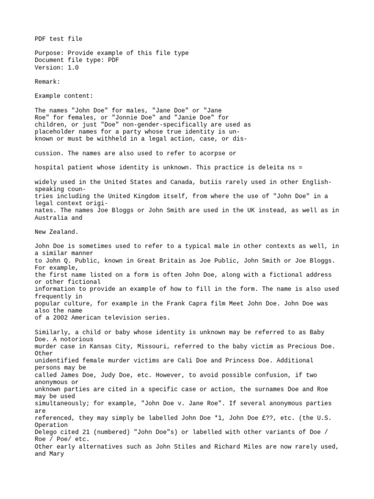 Example | PDF | John Doe