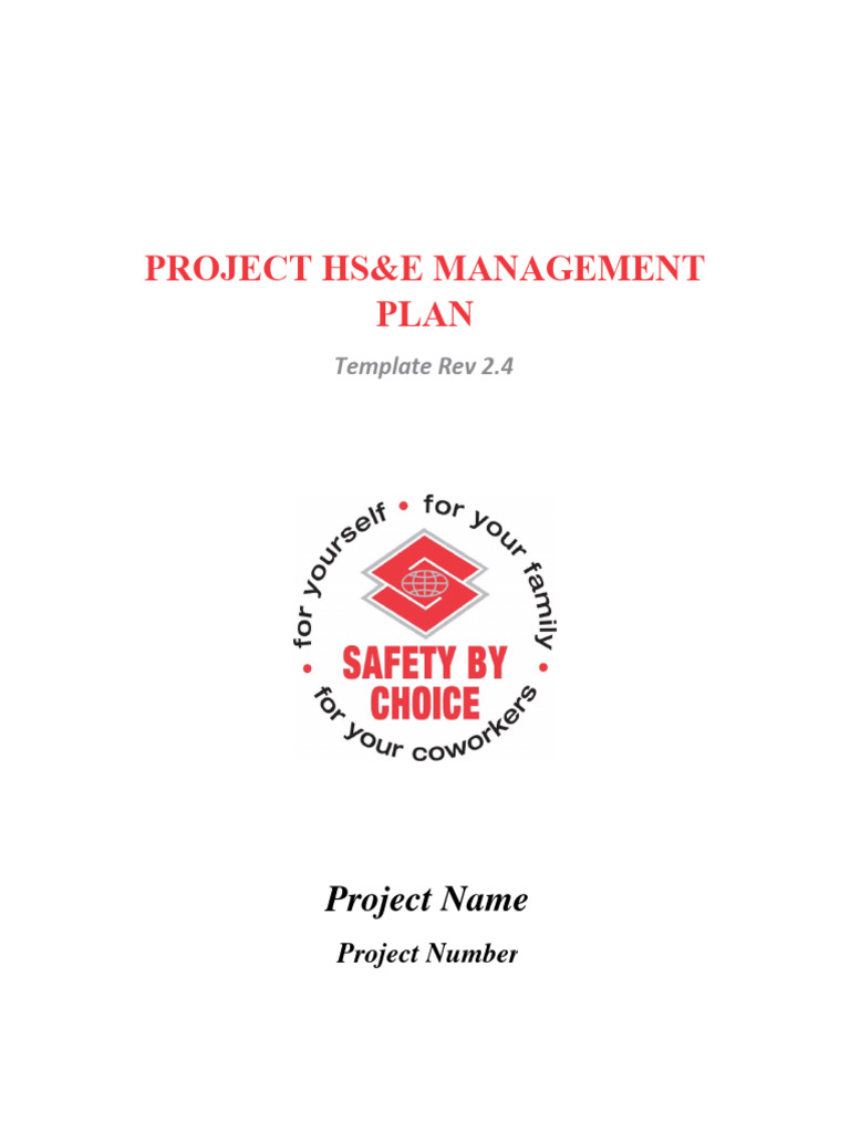 Project-HSE-Plan-2.4 | PDF | Safety | Risk Management