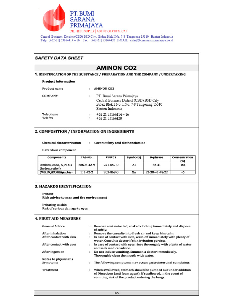 Aminon Co2 | PDF