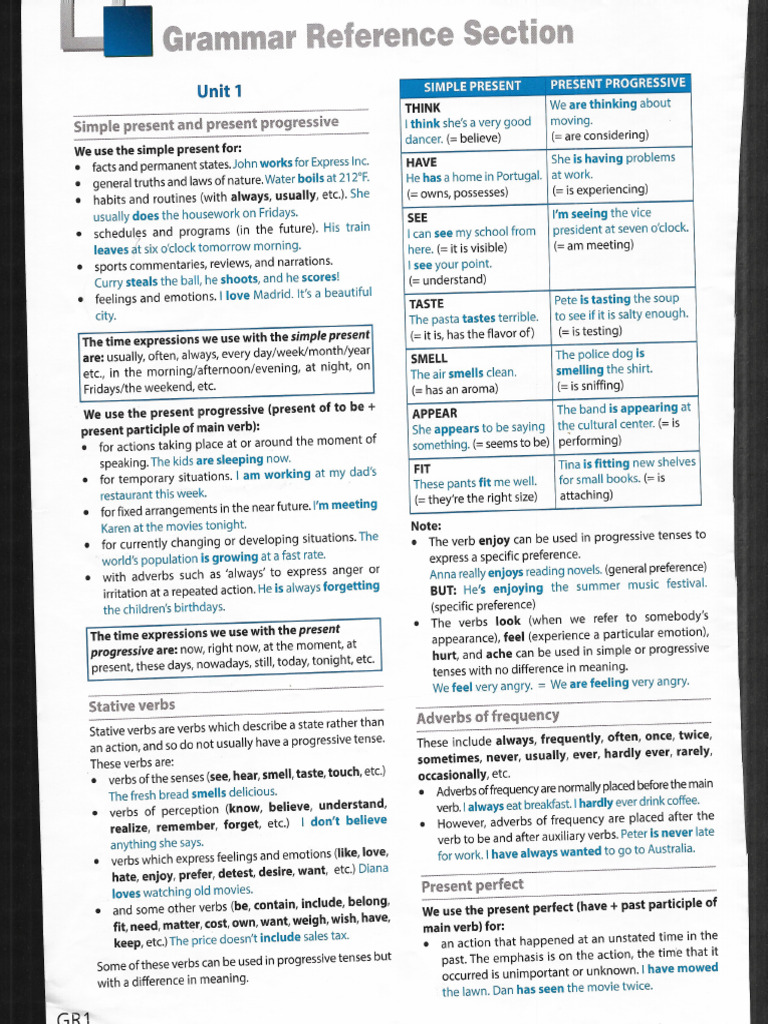 Dc4 Grammar Reference Section | PDF