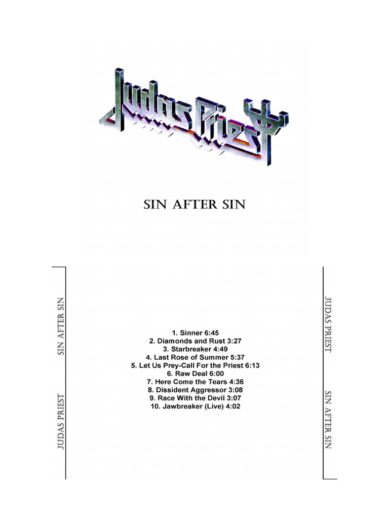 Judas Priest - Sin After Sin | PDF