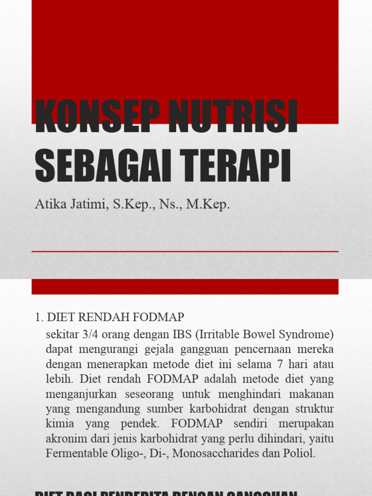 Konsep Nutrisi Sebagai Terapi | PDF | Kesehatan Holistik