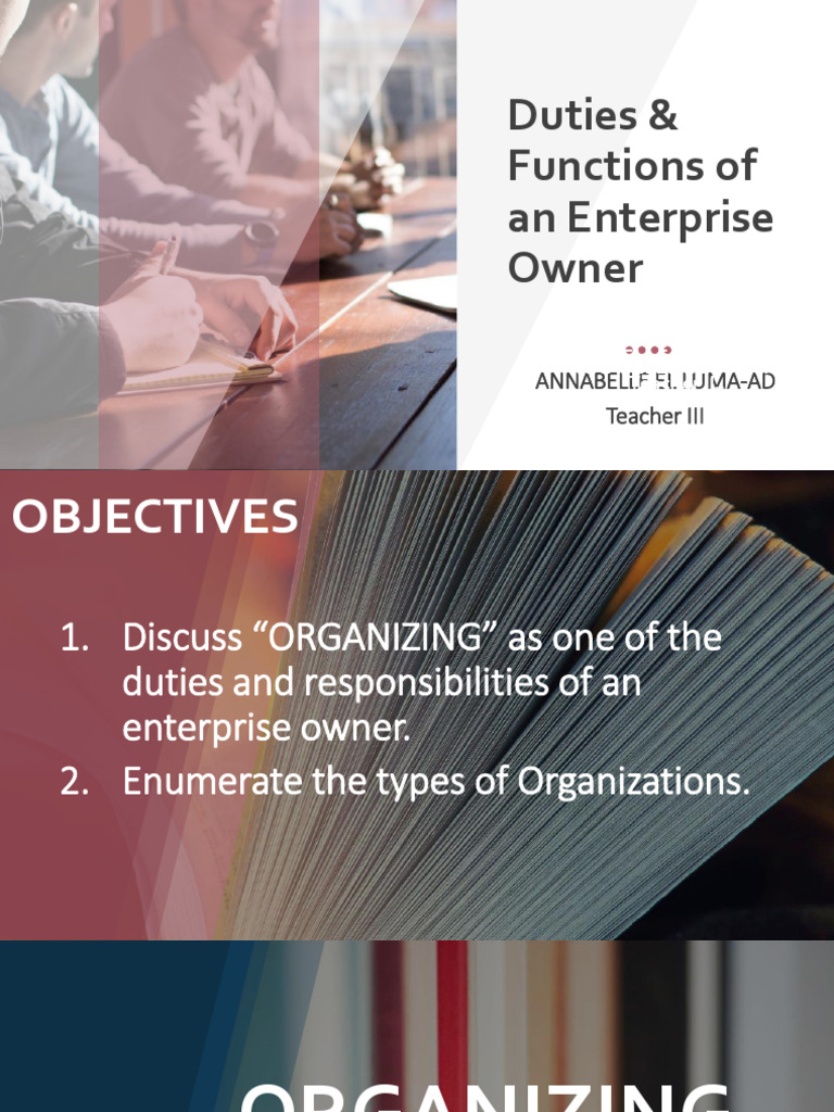 ORGANIZING. Duties & Function of Managers | PDF | Hierarchy | Human ...