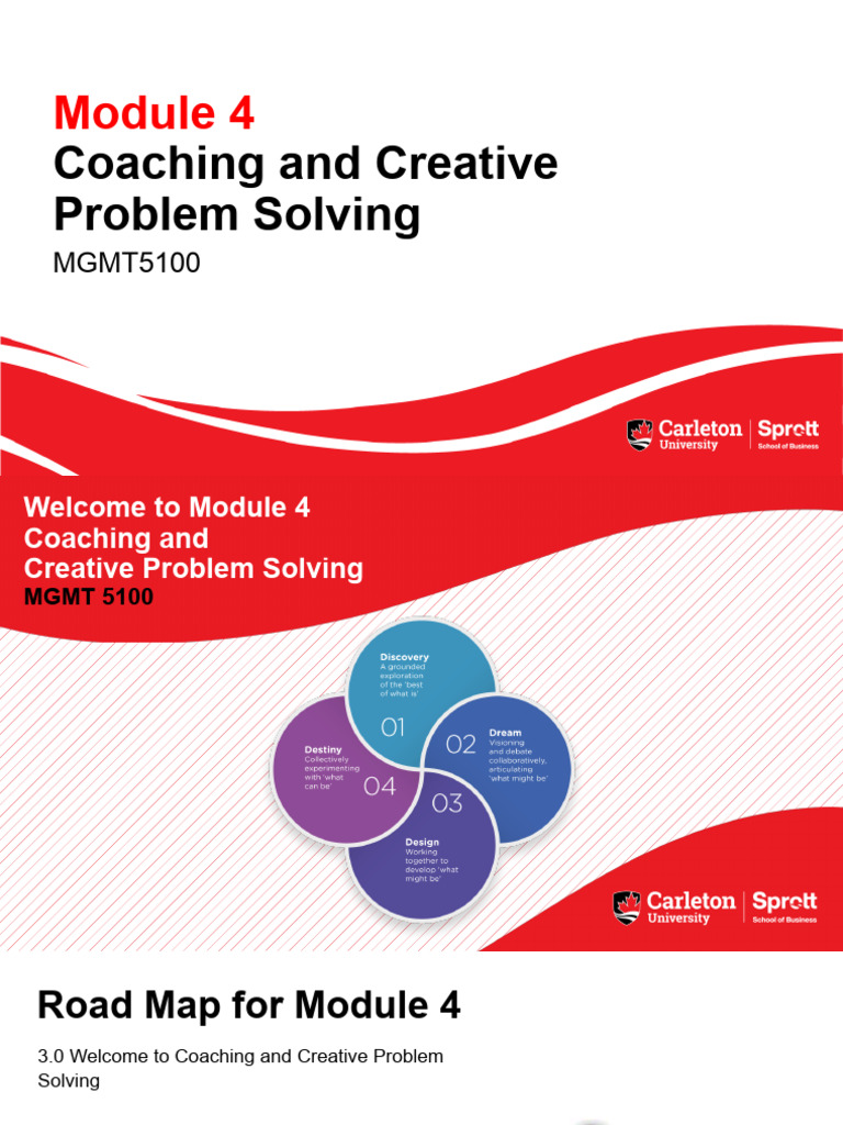 Week 4 - Module 4.2 Creative Problem Solving | PDF | Creativity | Thought Week 4 - Module 4.2 Creative Problem Solving | PDF | Creativity | Thought
