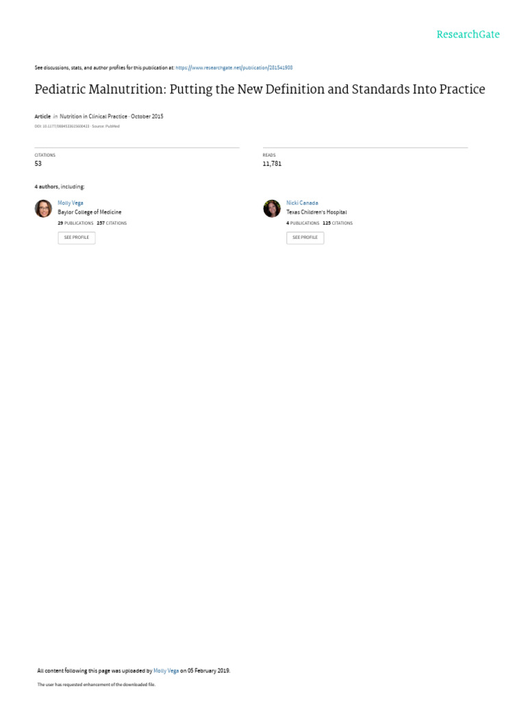 5. Pediatric Malnutrition Putting the New Definition and Standards Into ...