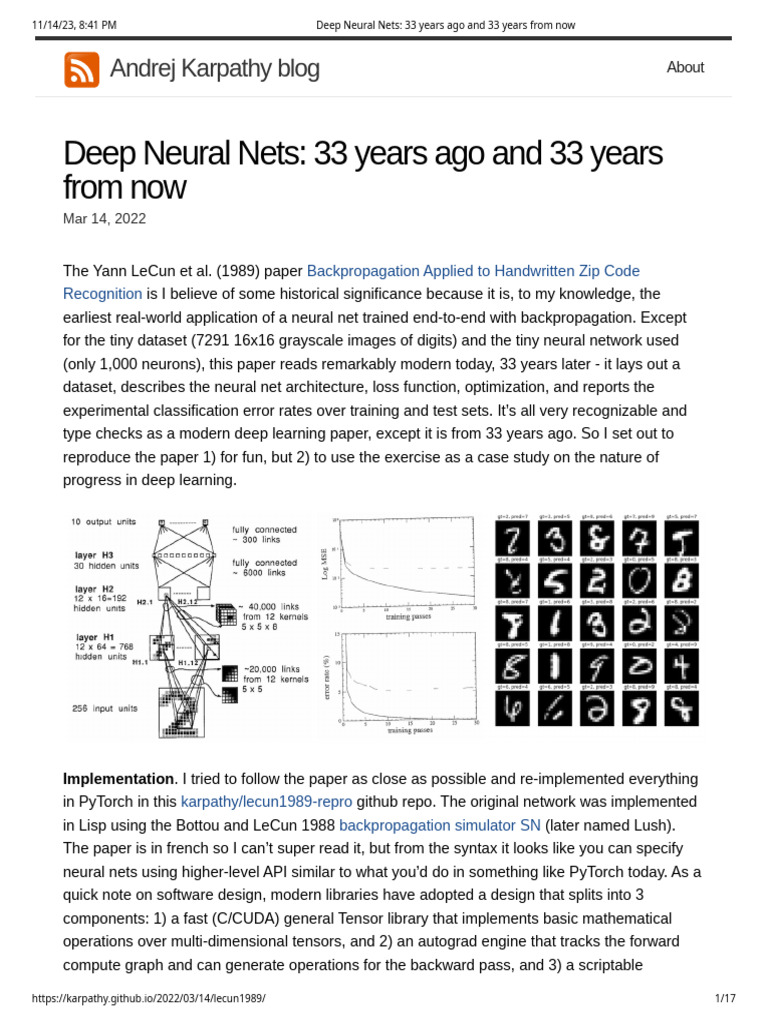 Deep Neural Nets - 33 Years Ago and 33 Years From Now | PDF | Artificial Neural Network | Deep ...