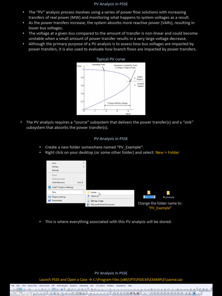 PSSE PV Analysis | PDF | Ac Power | Software