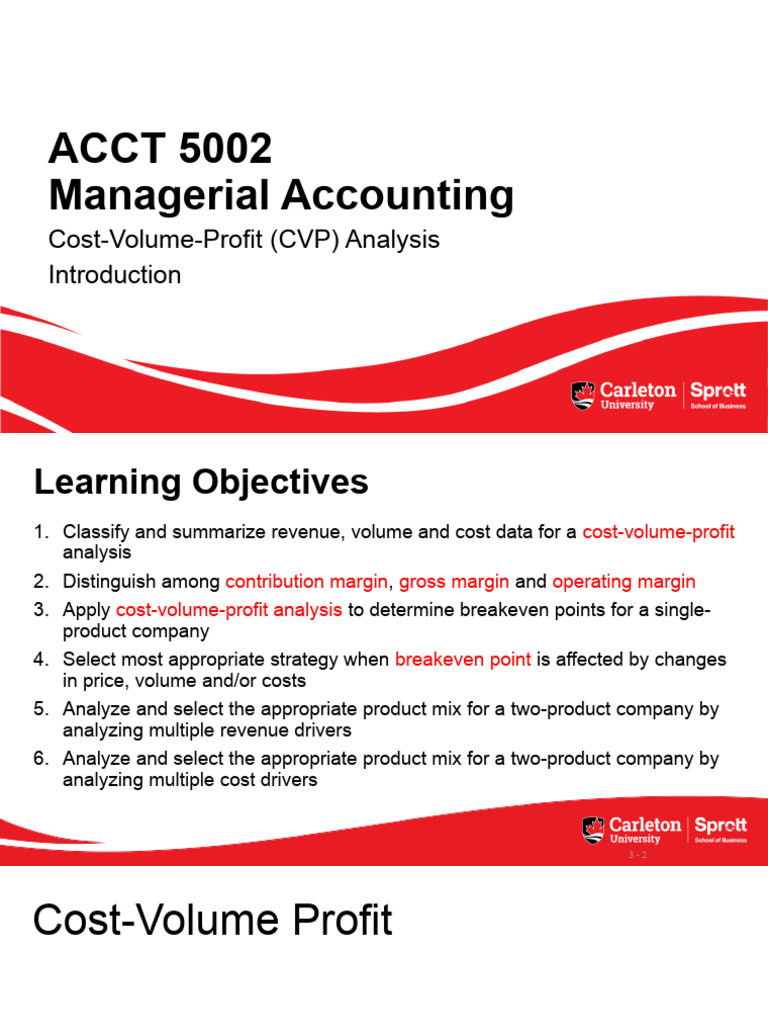 Week 2 CVP Analysis | PDF | Business | Economics