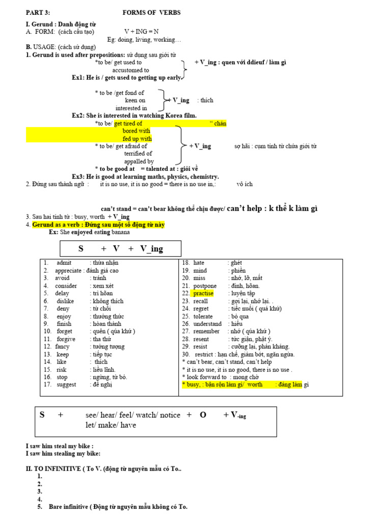 Lesson 20 Verb Form | PDF