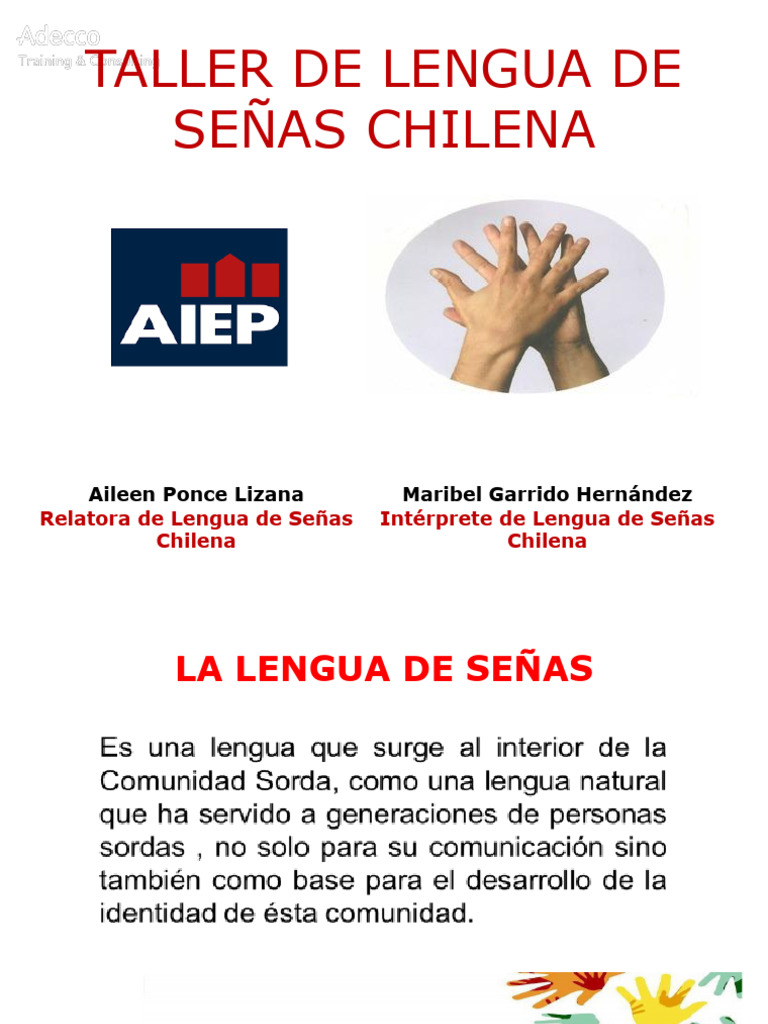 Manual para El Curso de LSCH | PDF | Plural | Lenguaje de señas